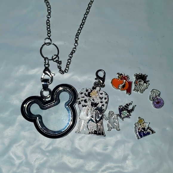 Disney | Jewelry | Micky Mouse Locket With Disney Charms | Poshmark